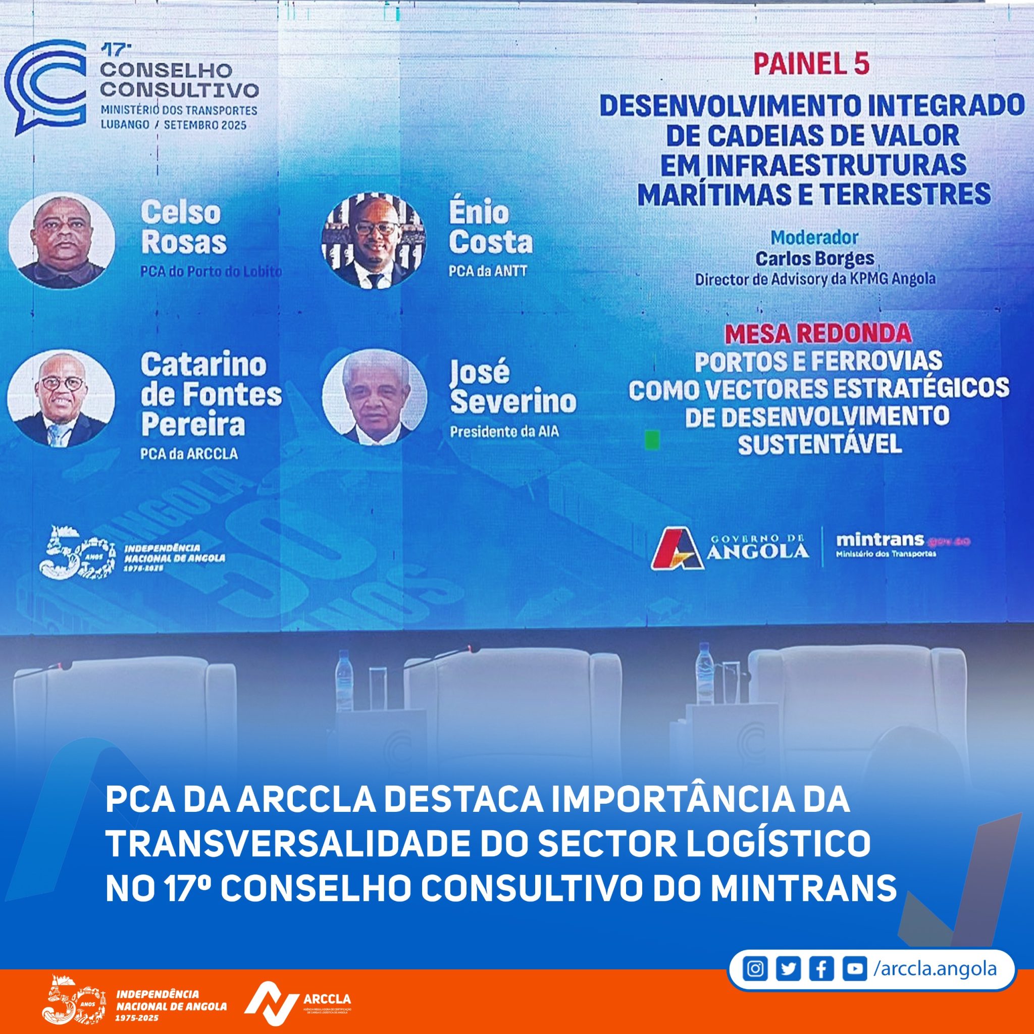 PCA DA ARCCLA DESTACA TRANSVERSALIDADE DO SECTOR LOGÍSTICO NO 17º ...